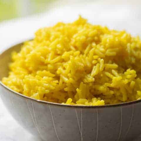 Easy Yellow Rice - This Home Kitchen