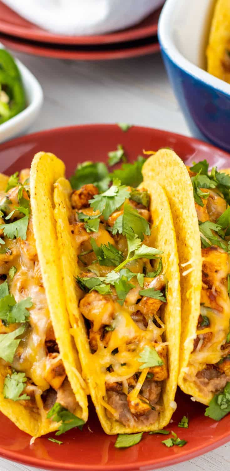 Baked Chicken Tacos - This Home Kitchen