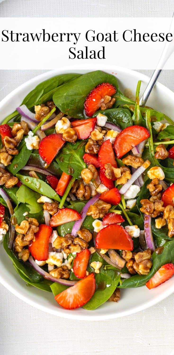 Strawberry Goat Cheese Salad - This Home Kitchen